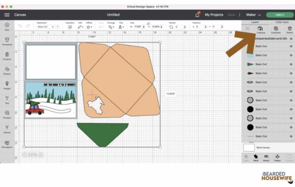 How to Make Cute Christmas Slider Cards - The Bearded Housewife