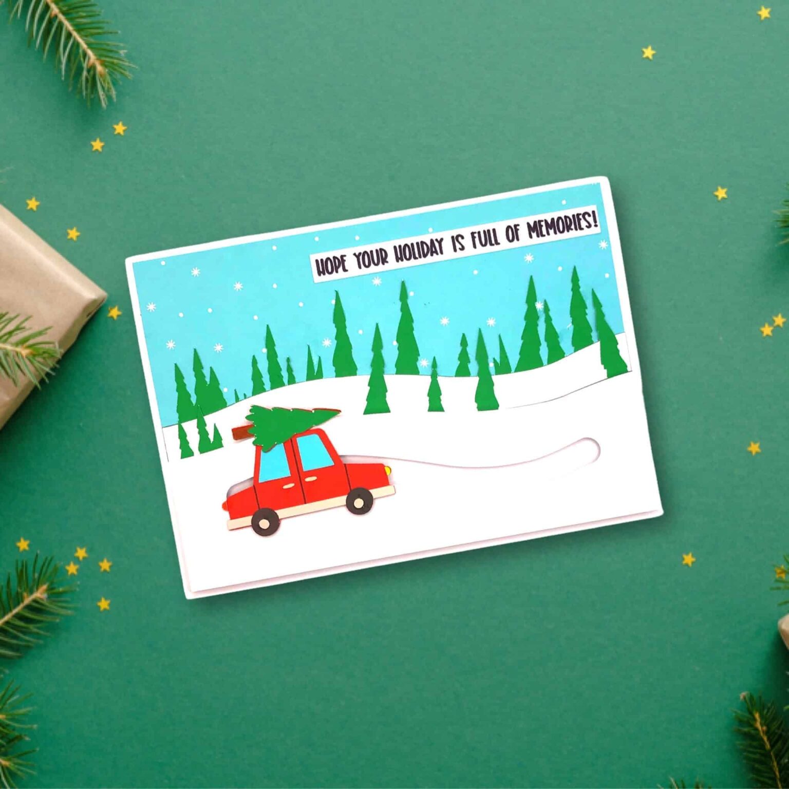 How to Make Cute Christmas Slider Cards - The Bearded Housewife