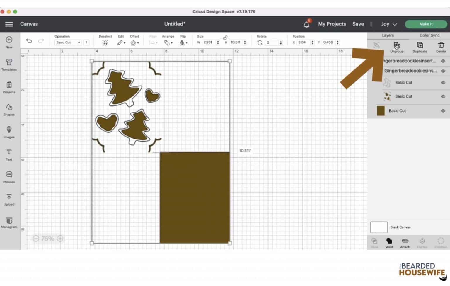 How to Make Gingerbread Cookie Insert Cards - The Bearded Housewife