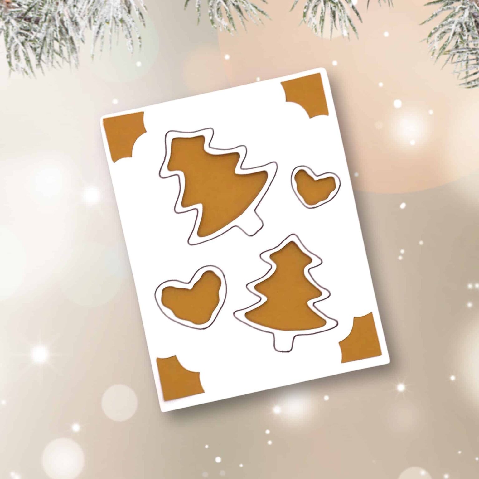 How to Make Gingerbread Cookie Insert Cards - The Bearded Housewife