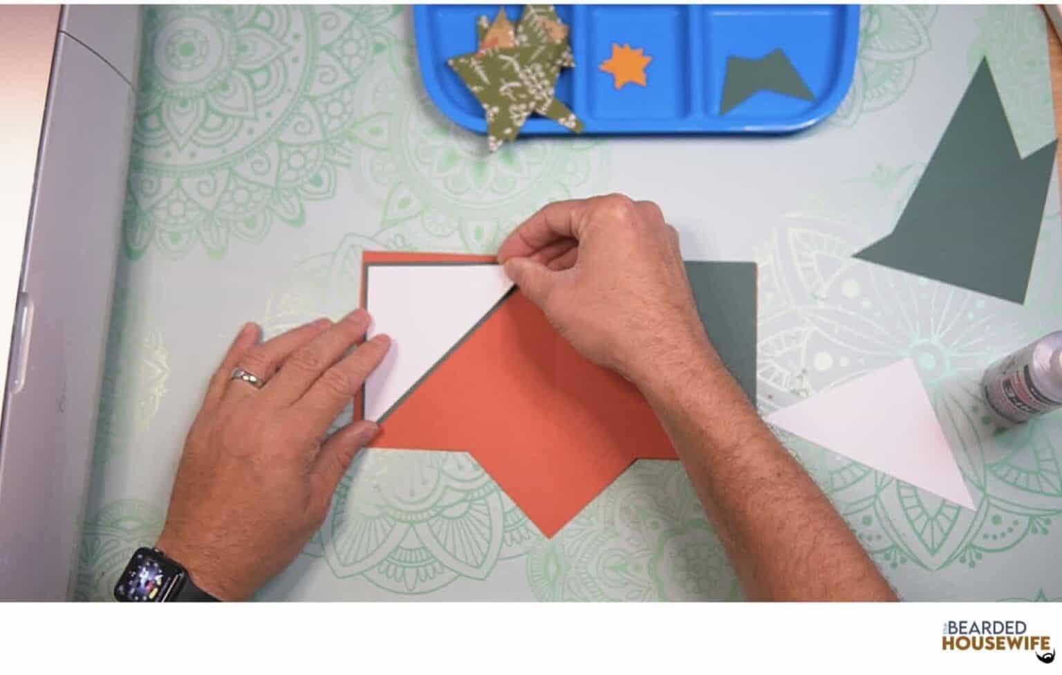 How to Make Christmas Pyramid Cards - The Bearded Housewife