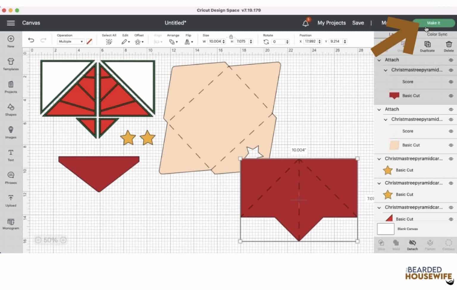 How to Make Christmas Pyramid Cards - The Bearded Housewife
