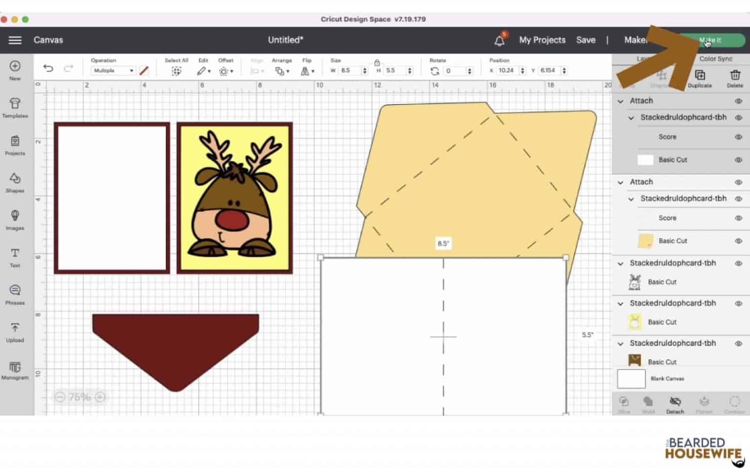 How to Make Cute Reindeer Cards - The Bearded Housewife