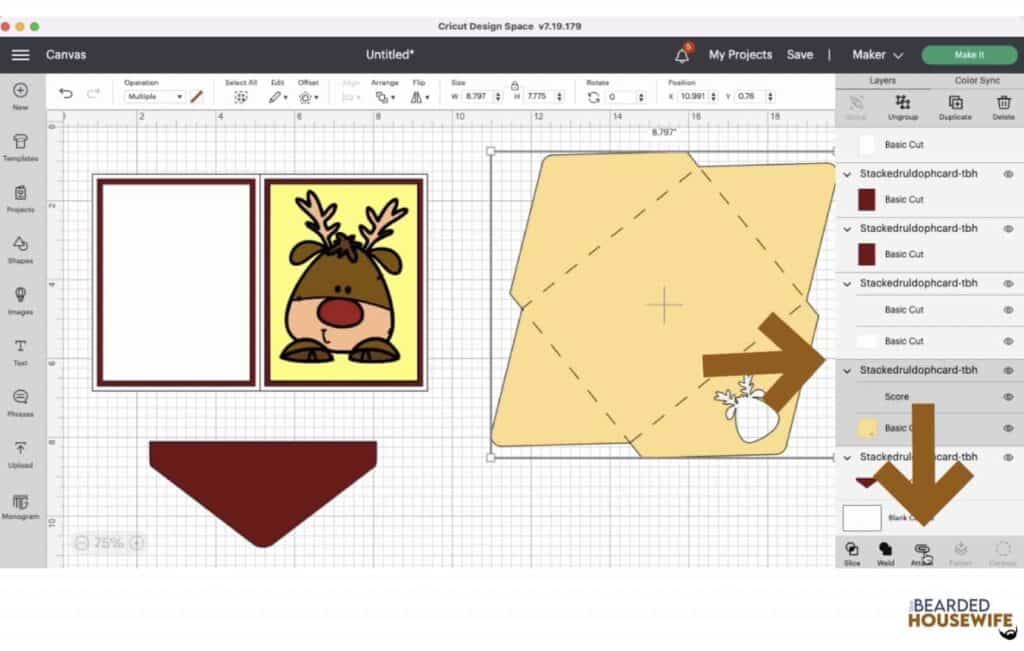 How to Make Cute Reindeer Cards - The Bearded Housewife