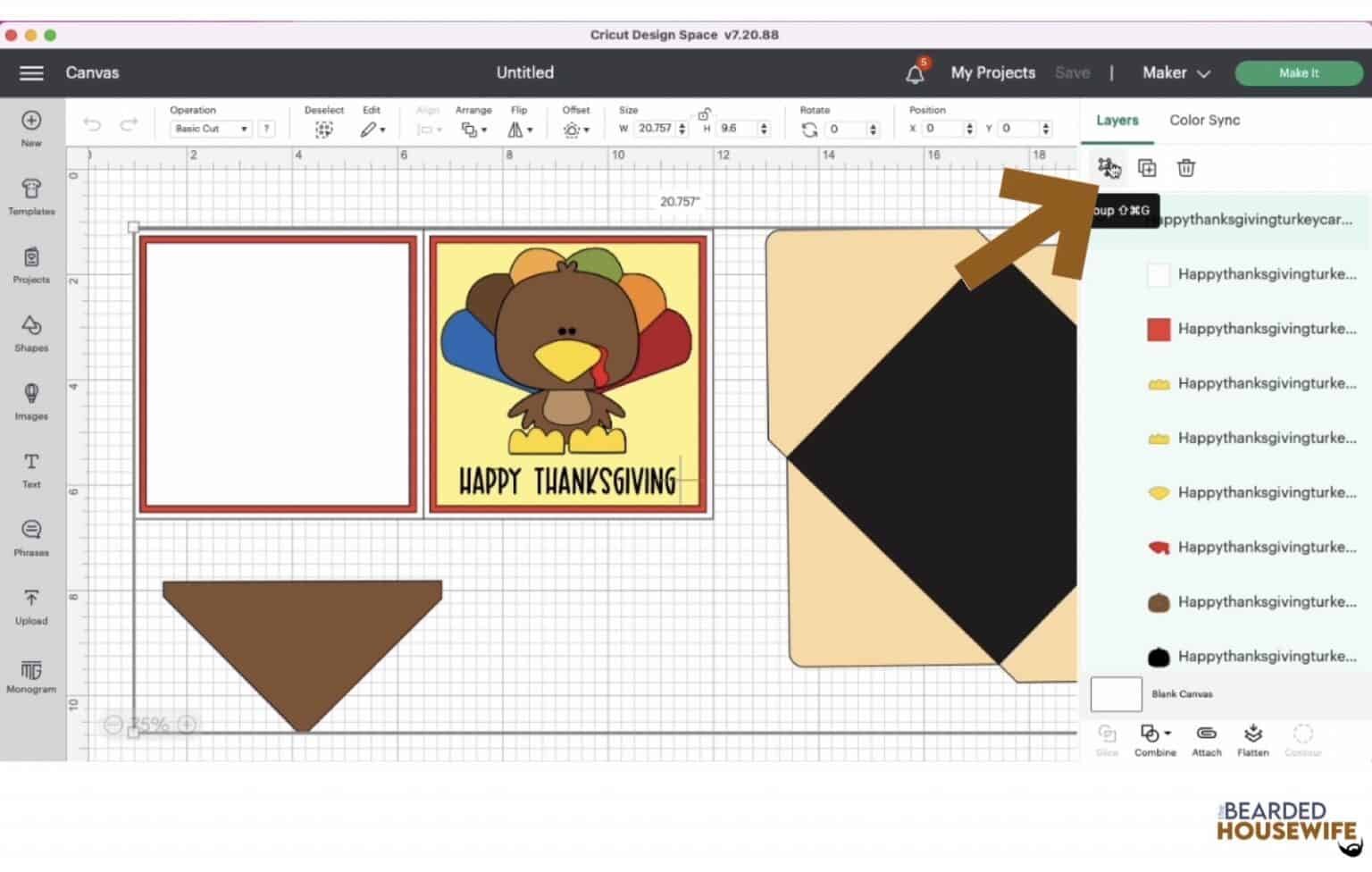 How to Make Cute Thanksgiving Cards - The Bearded Housewife