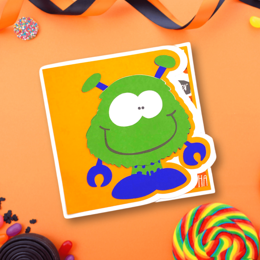 How to Make Little Monster Side Edge Cards - The Bearded Housewife