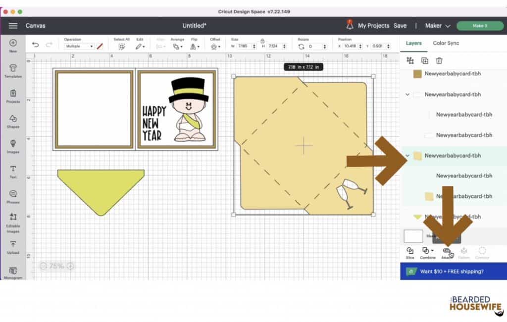 How to Make Cute New Years Cards - The Bearded Housewife