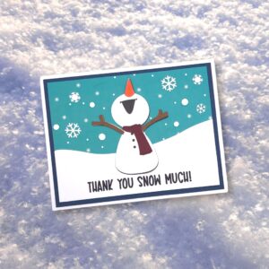 How to Make Snowman Thank You Cards - The Bearded Housewife