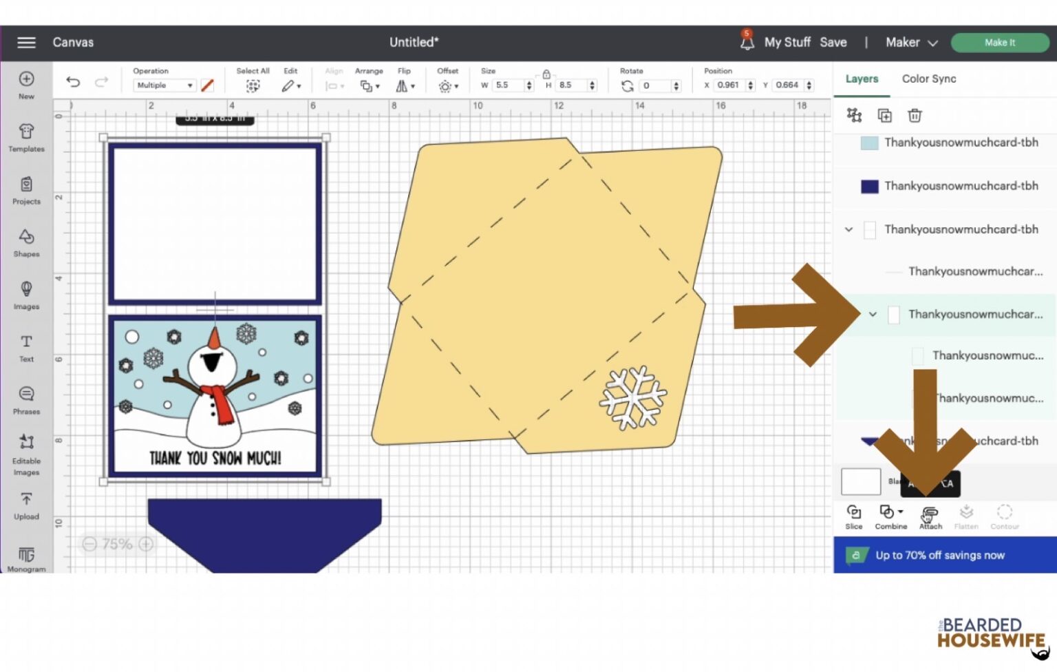 How to Make Snowman Thank You Cards - The Bearded Housewife