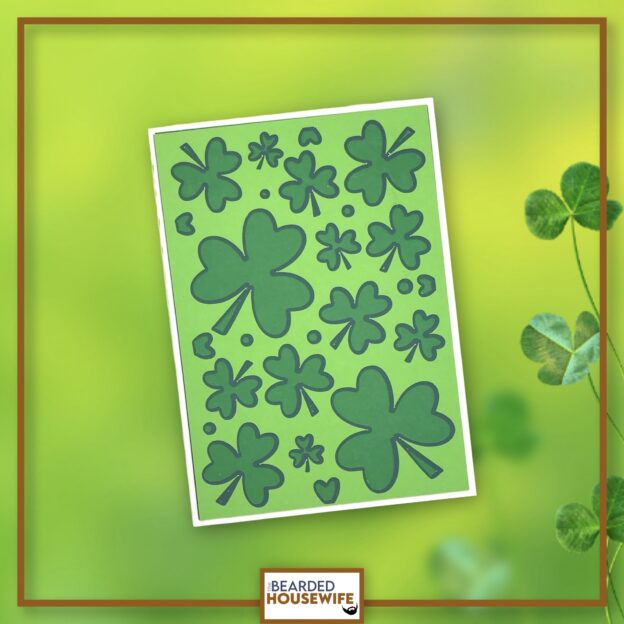 How to Make Fun Shamrock Layered Cards - The Bearded Housewife