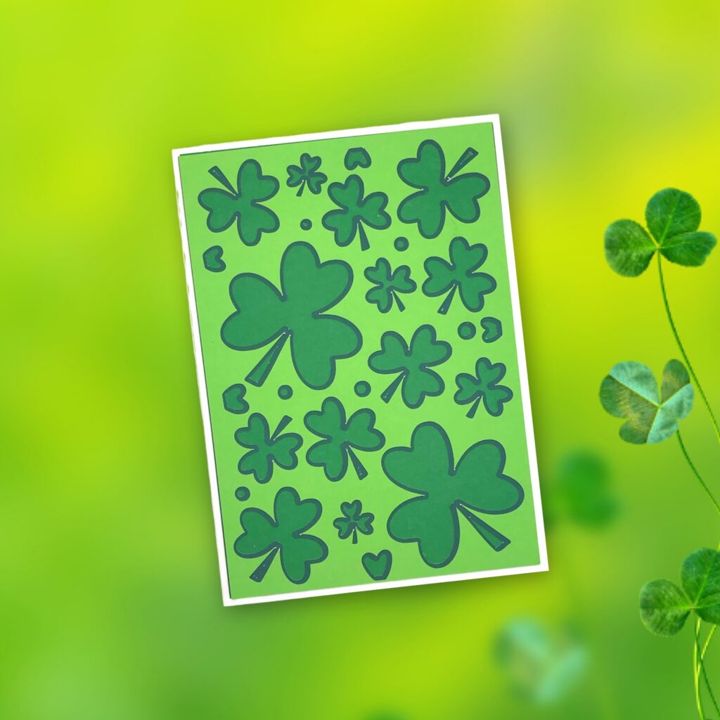 How to Make Fun Shamrock Layered Cards - The Bearded Housewife
