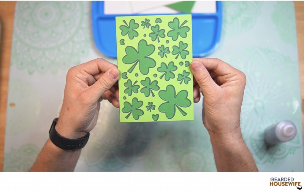 How to Make Fun Shamrock Layered Cards - The Bearded Housewife