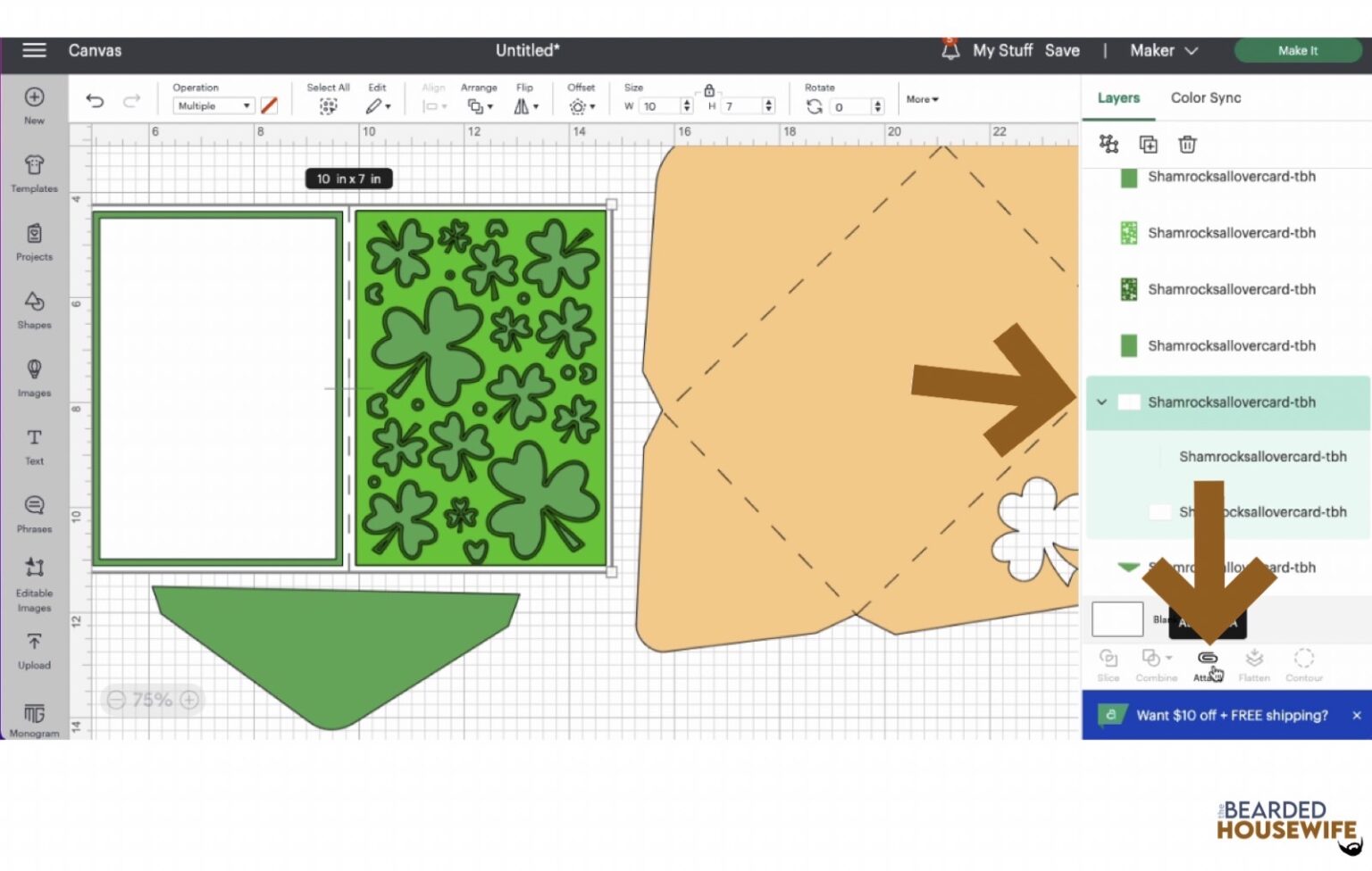 How to Make Fun Shamrock Layered Cards - The Bearded Housewife