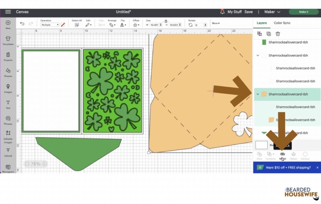 How to Make Fun Shamrock Layered Cards - The Bearded Housewife