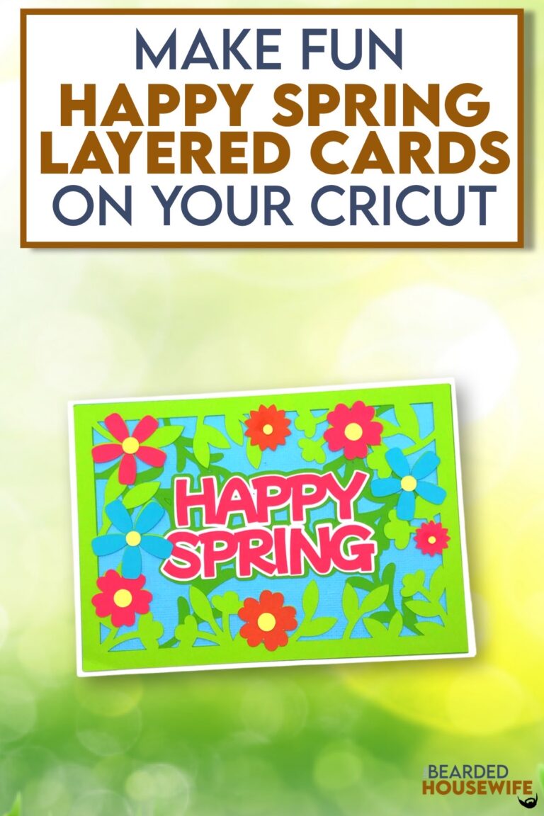 How to Make Happy Spring Layered Cards - The Bearded Housewife