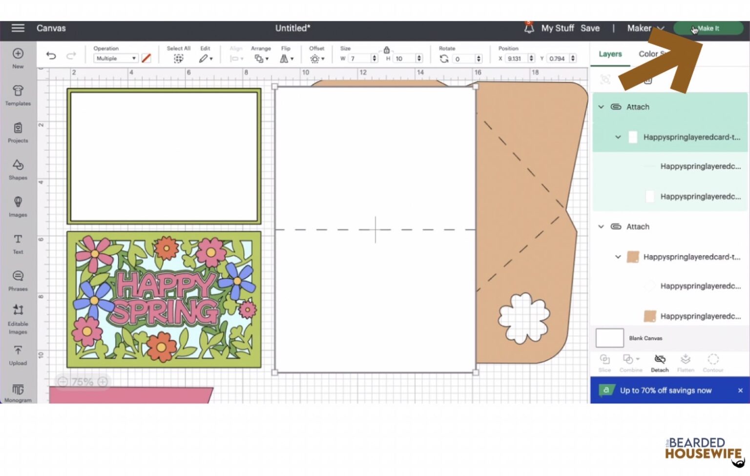 How to Make Happy Spring Layered Cards - The Bearded Housewife