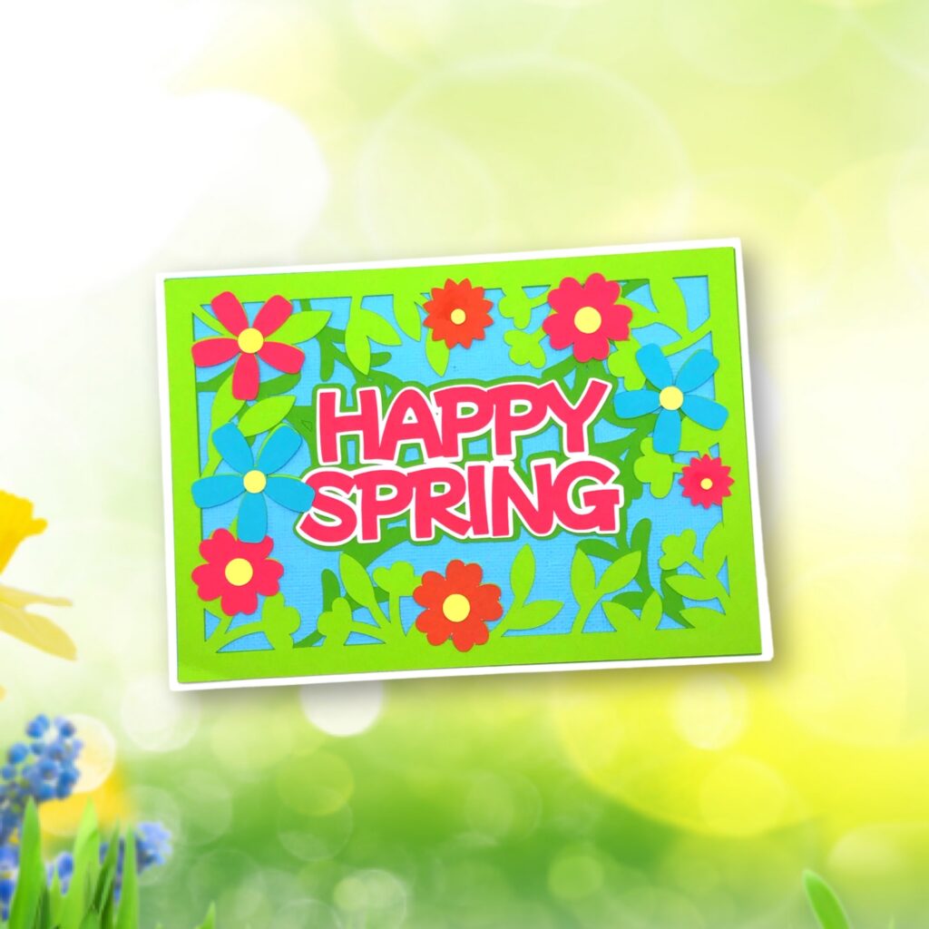 How to Make Happy Spring Layered Cards - The Bearded Housewife