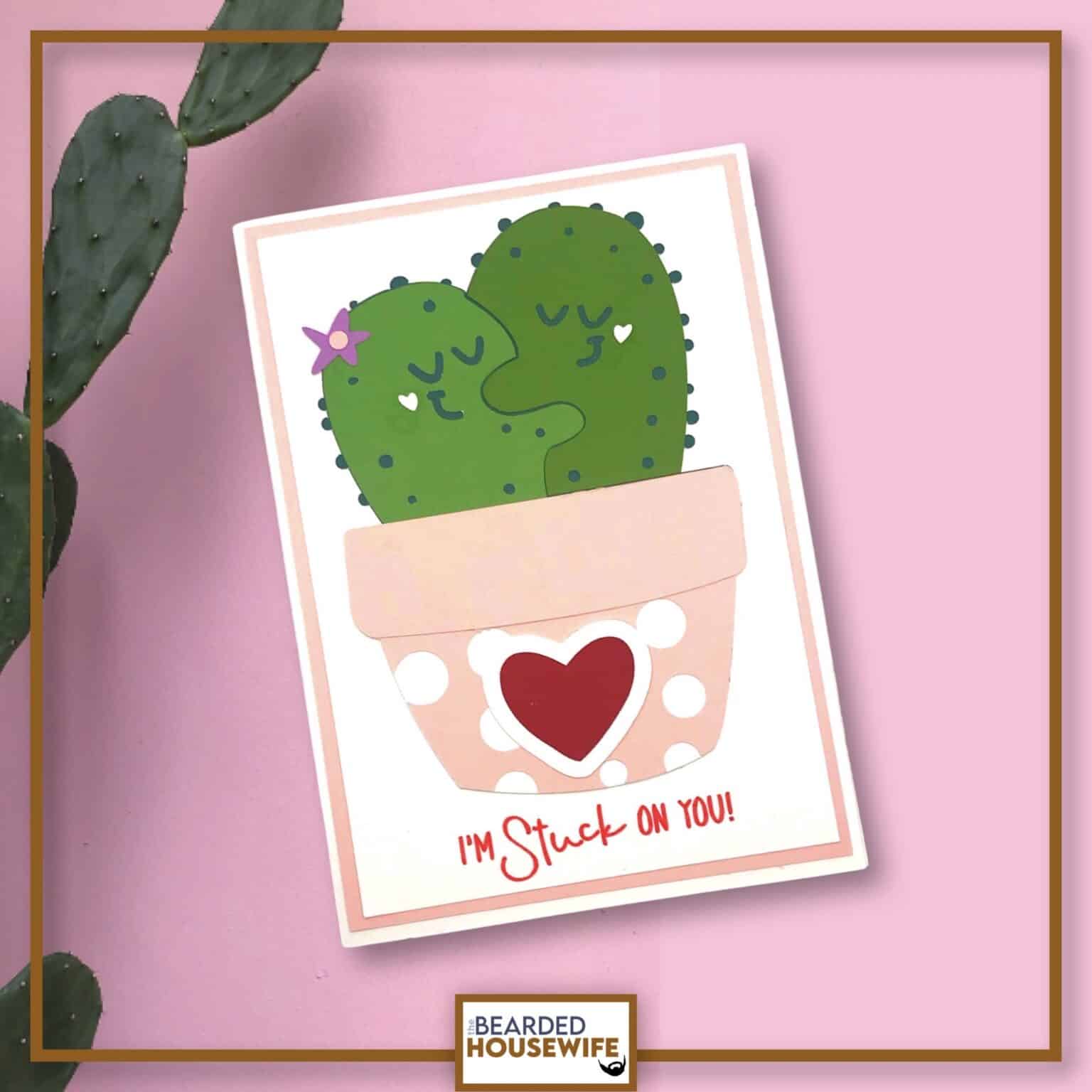 How to Make Cute Stuck on You Cards - The Bearded Housewife