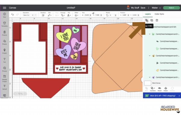 How to Make Candy Hearts Stepper Cards - The Bearded Housewife