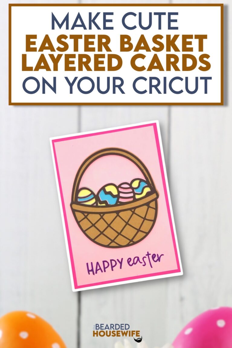 How to Make Easter Basket Layered Cards - The Bearded Housewife