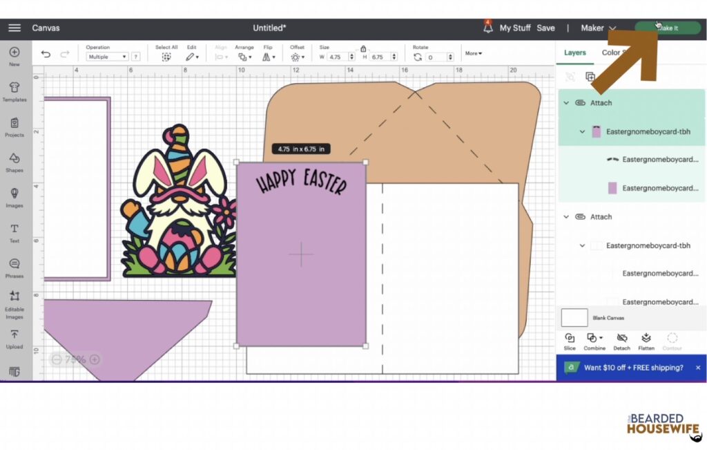 How to Make Easter Gnome Boy Layered Cards - The Bearded Housewife