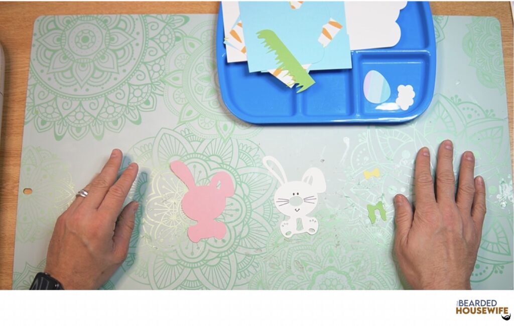 How to Make Easter Bunny Side Edge Cards - The Bearded Housewife