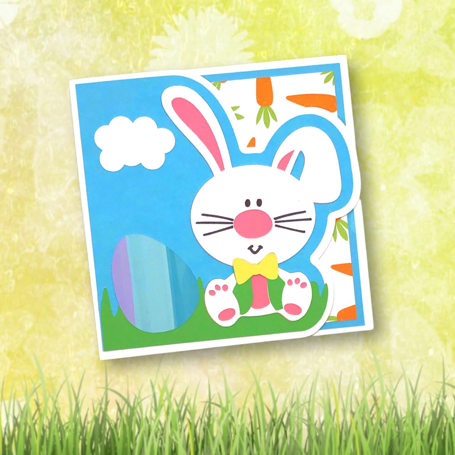 How to Make Easter Bunny Side Edge Cards - The Bearded Housewife