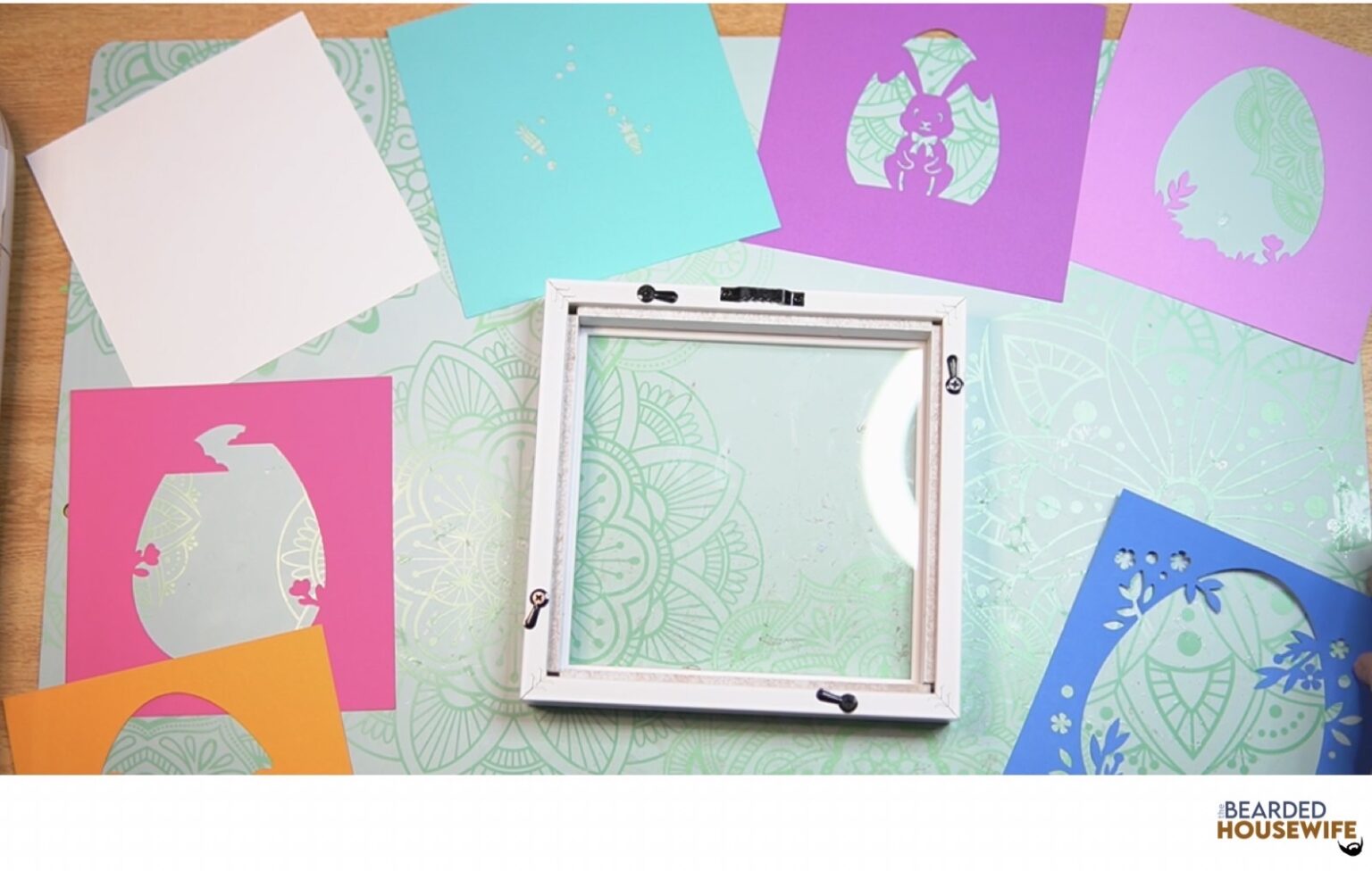 How to Make Cute Easter Bunny Shadow Boxes - The Bearded Housewife