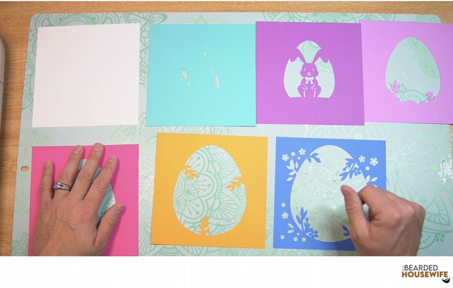 How to Make Cute Easter Bunny Shadow Boxes - The Bearded Housewife