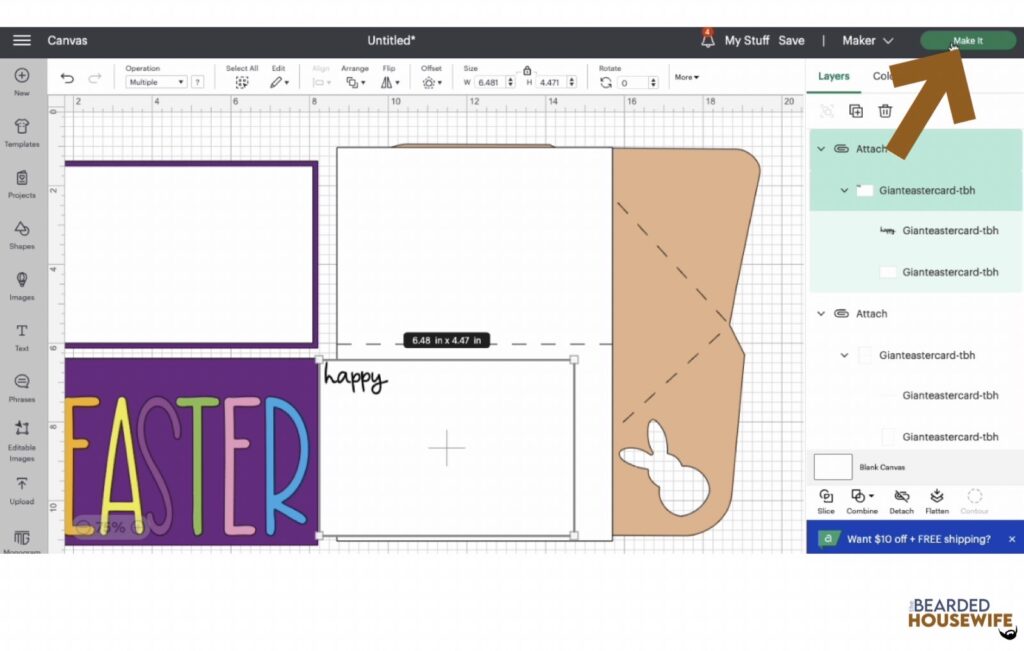 How to Make Giant Easter Layered Cards - The Bearded Housewife