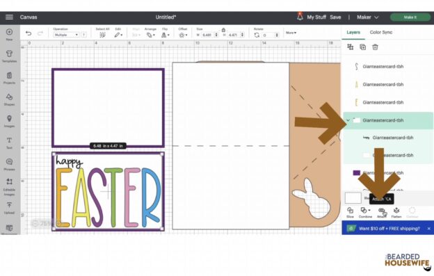 How to Make Giant Easter Layered Cards - The Bearded Housewife