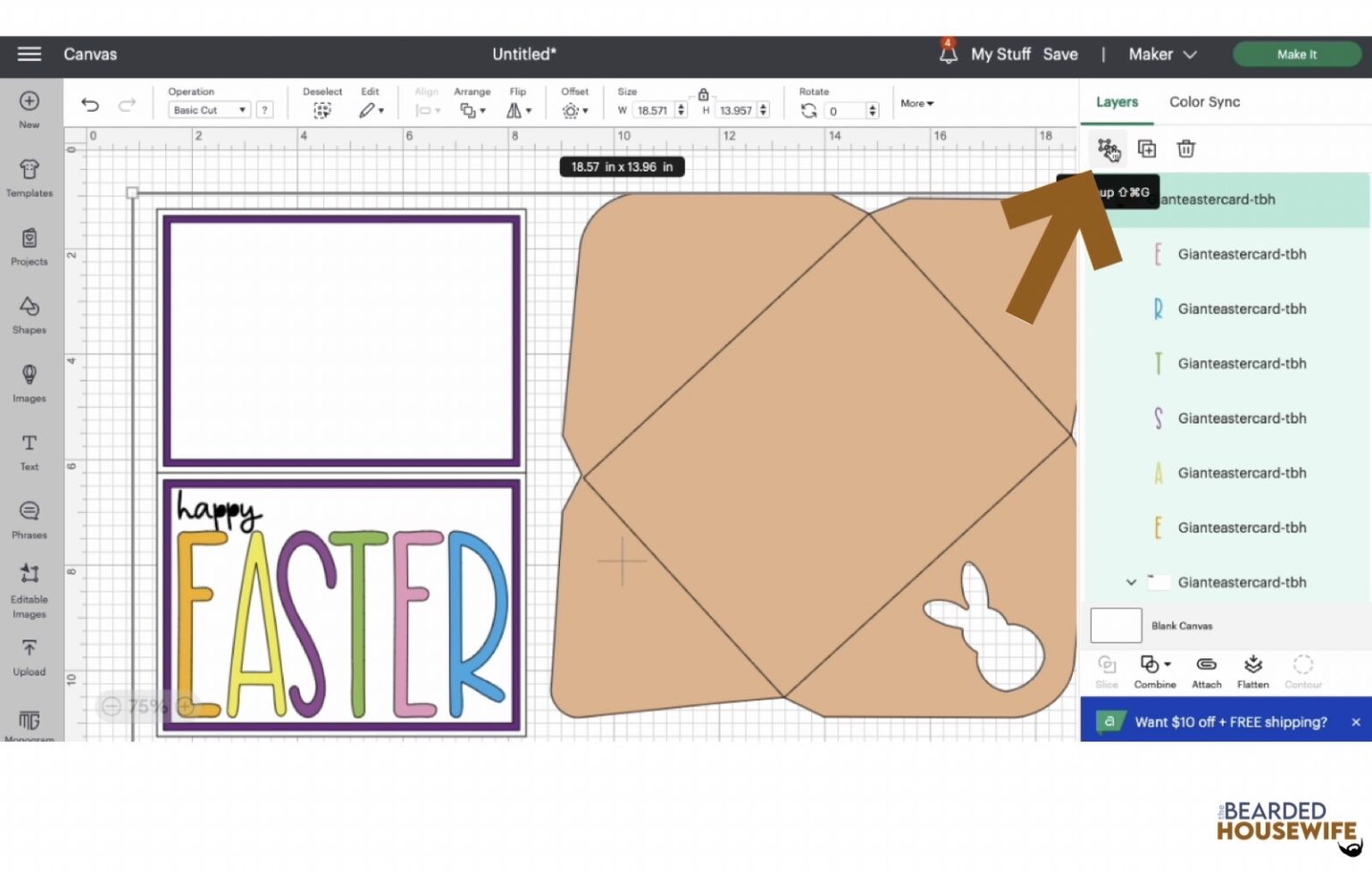 How to Make Giant Easter Layered Cards - The Bearded Housewife