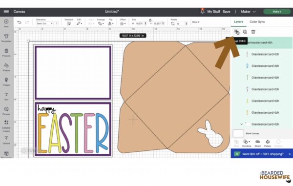 How to Make Giant Easter Layered Cards - The Bearded Housewife