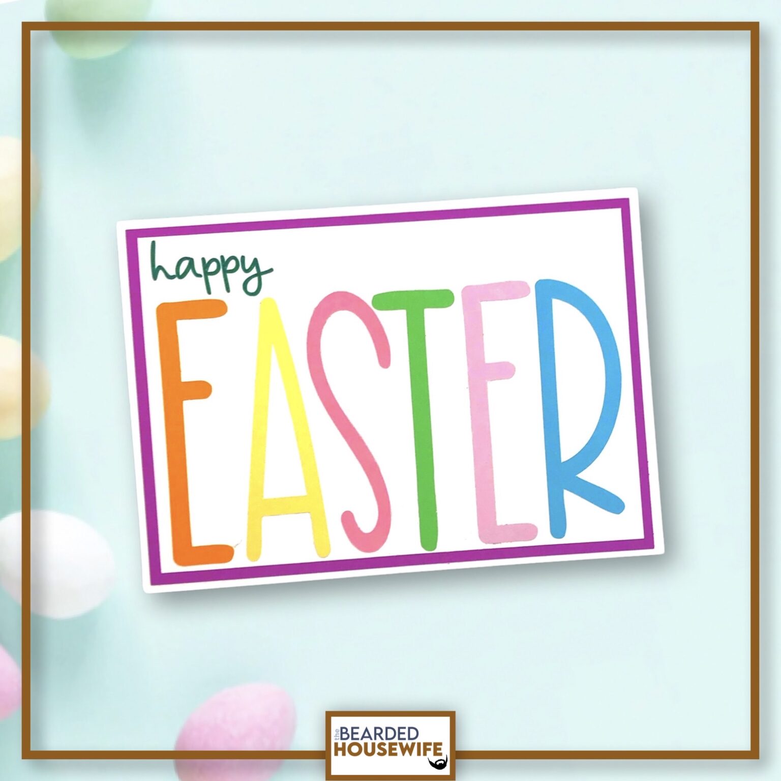 How to Make Giant Easter Layered Cards - The Bearded Housewife