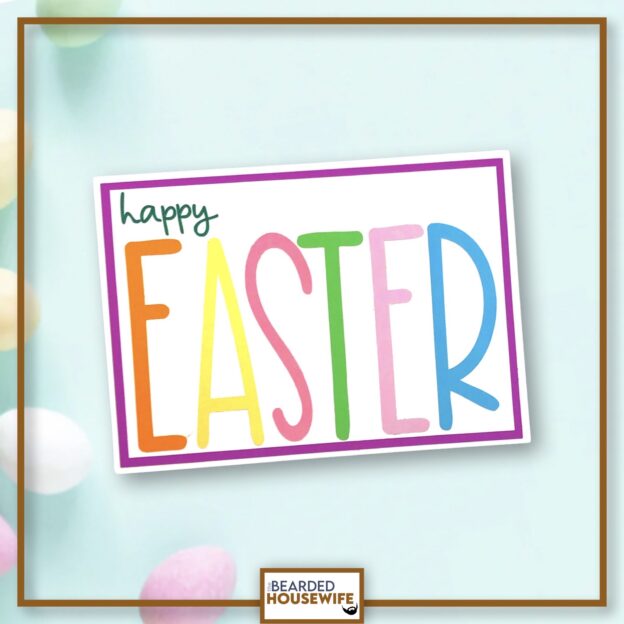 How to Make Giant Easter Layered Cards - The Bearded Housewife