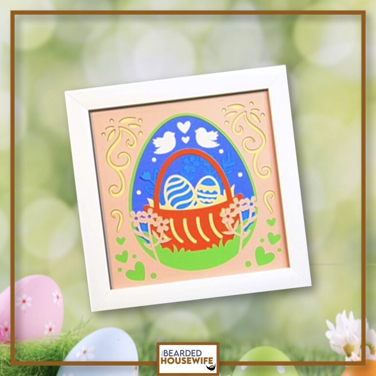 How to Make Cute Easter Basket Shadow Boxes - The Bearded Housewife