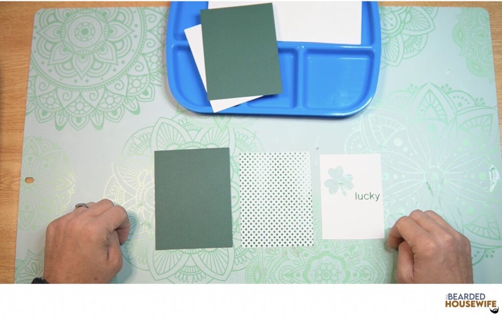 How to Make Simple Layered St. Patrick's Day Cards - The Bearded Housewife