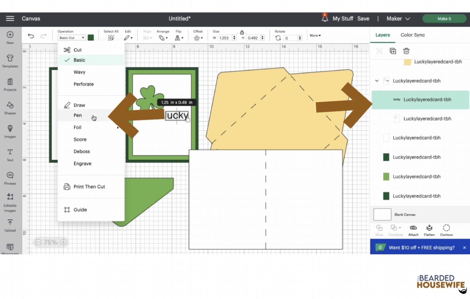 How to Make Simple Layered St. Patrick's Day Cards - The Bearded Housewife