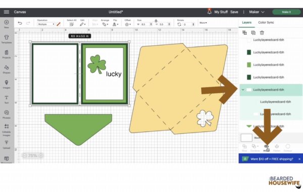 How to Make Simple Layered St. Patrick's Day Cards - The Bearded Housewife