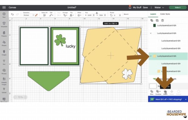 How to Make Simple Layered St. Patrick's Day Cards - The Bearded Housewife