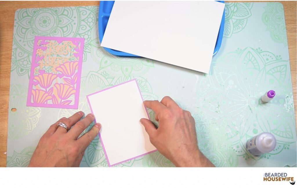 How to Make Best Mom Layered Cards - The Bearded Housewife