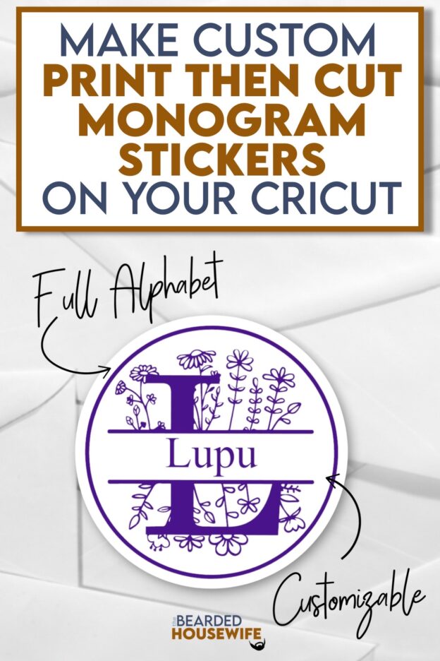 How to Make Customizable Monogram Envelope Stickers - The Bearded Housewife