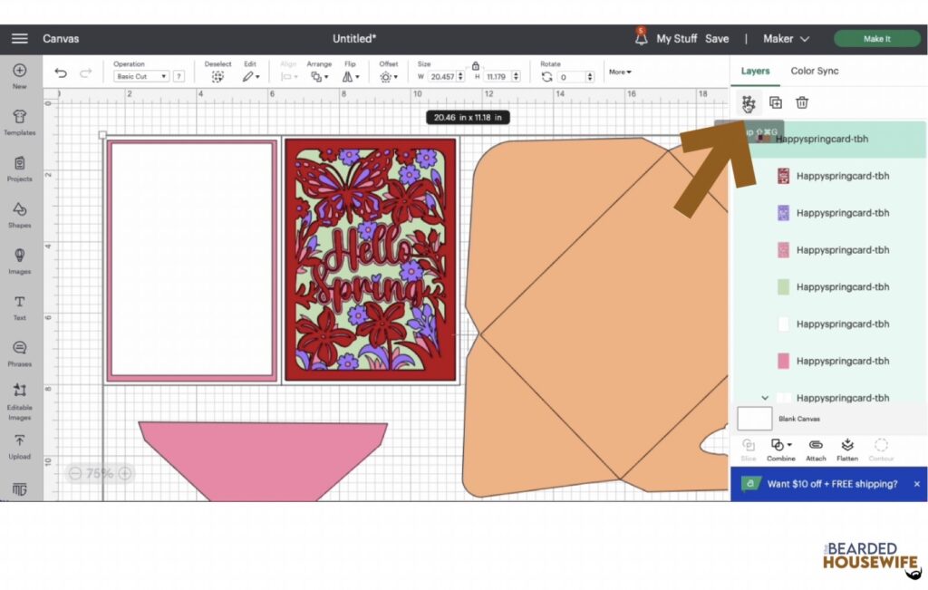 How to Make Layered Hello Spring Cards - The Bearded Housewife