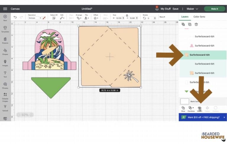 How to Make Surfer Box Cards - The Bearded Housewife