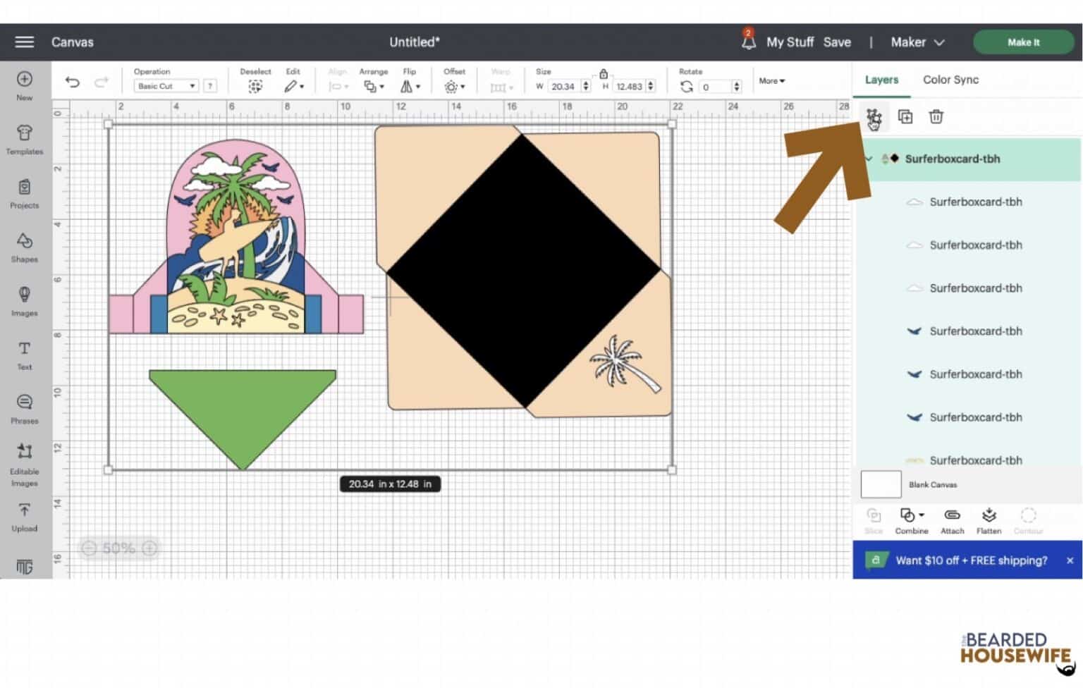 How to Make Surfer Box Cards - The Bearded Housewife