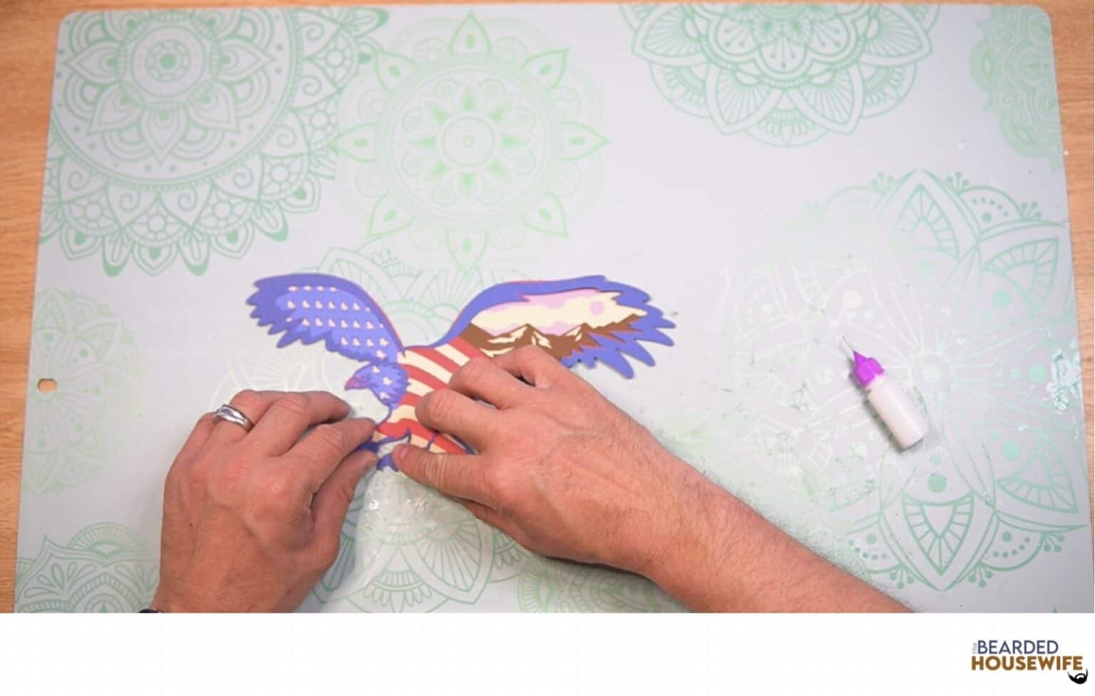 How to Make American Eagle Layered Papercrafts - The Bearded Housewife
