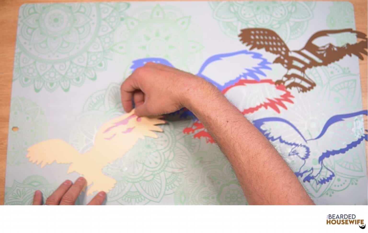 How to Make American Eagle Layered Papercrafts - The Bearded Housewife