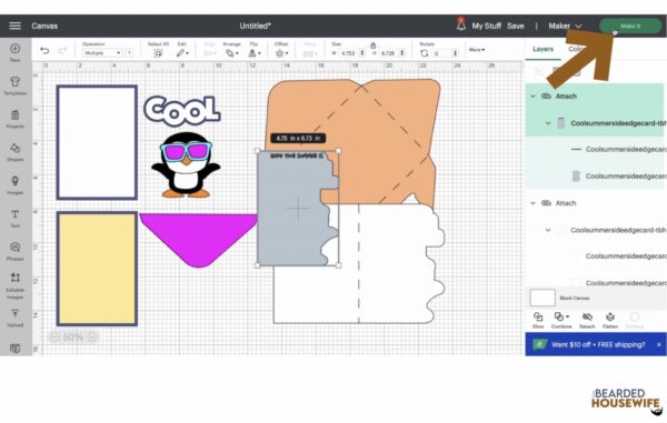 How to Make Cool Summer Side Edge Cards - The Bearded Housewife