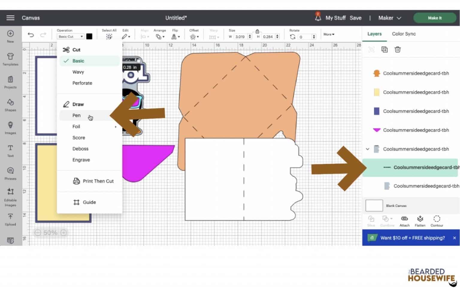 How to Make Cool Summer Side Edge Cards - The Bearded Housewife
