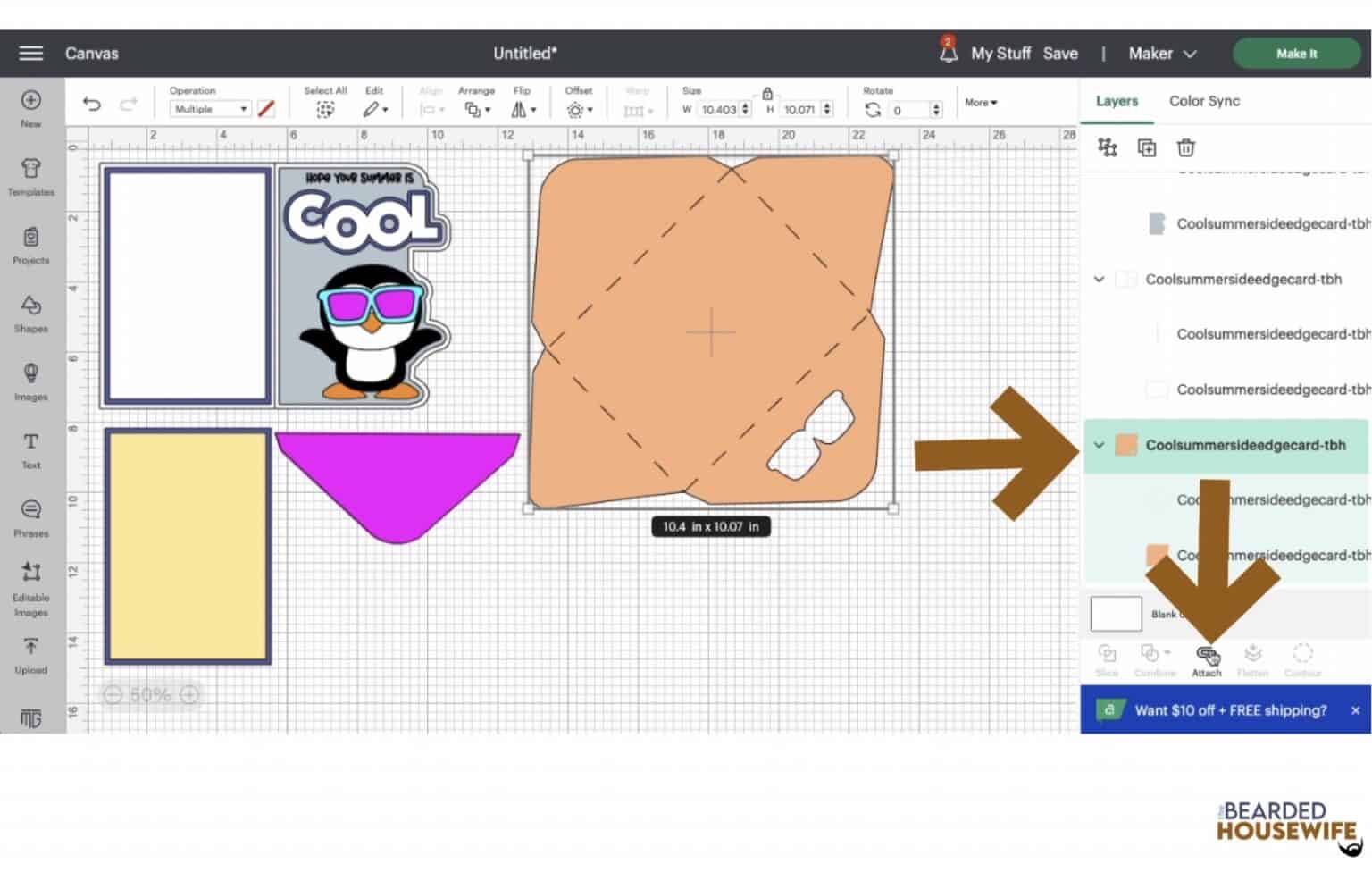 How to Make Cool Summer Side Edge Cards - The Bearded Housewife